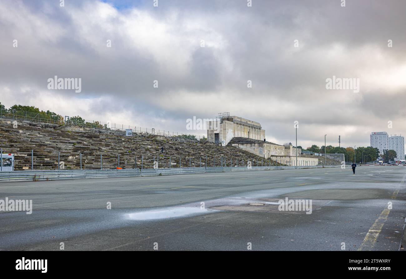 Nuremberg, Germany - October 25, 2023: Nazi party rally grounds. The ...