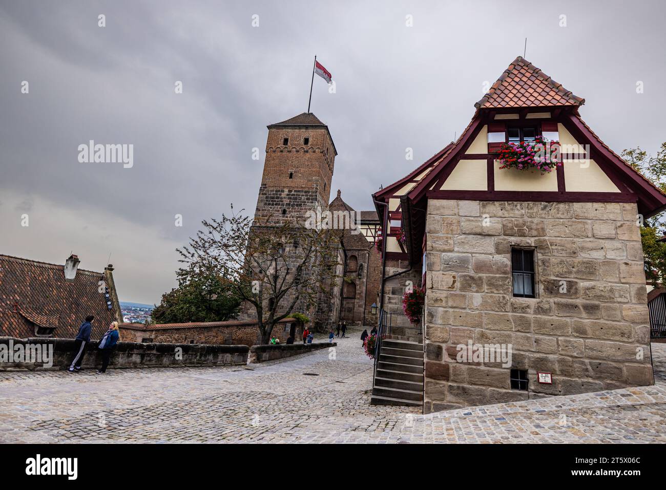 Nuremberg, Germany - October 25, 2023: Inside the Kaiserburg (Imperial ...