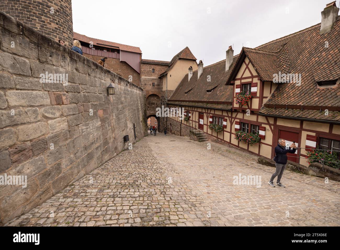 Nuremberg, Germany - October 25, 2023: Inside the Kaiserburg (Imperial ...