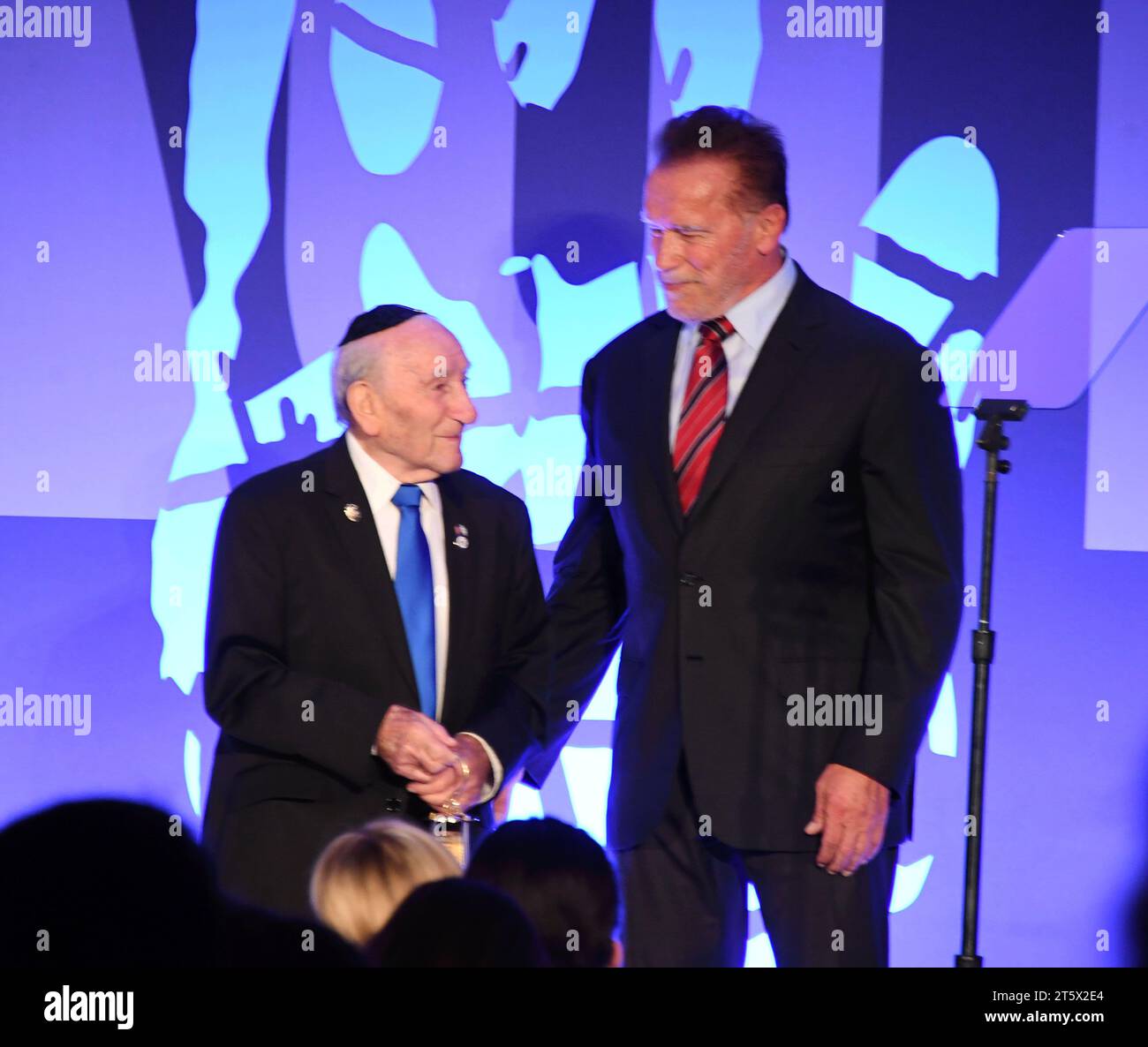 BEVERLY HILLS, CALIFORNIA - NOVEMBER 06: (L-R) 101-year-old Holocaust ...