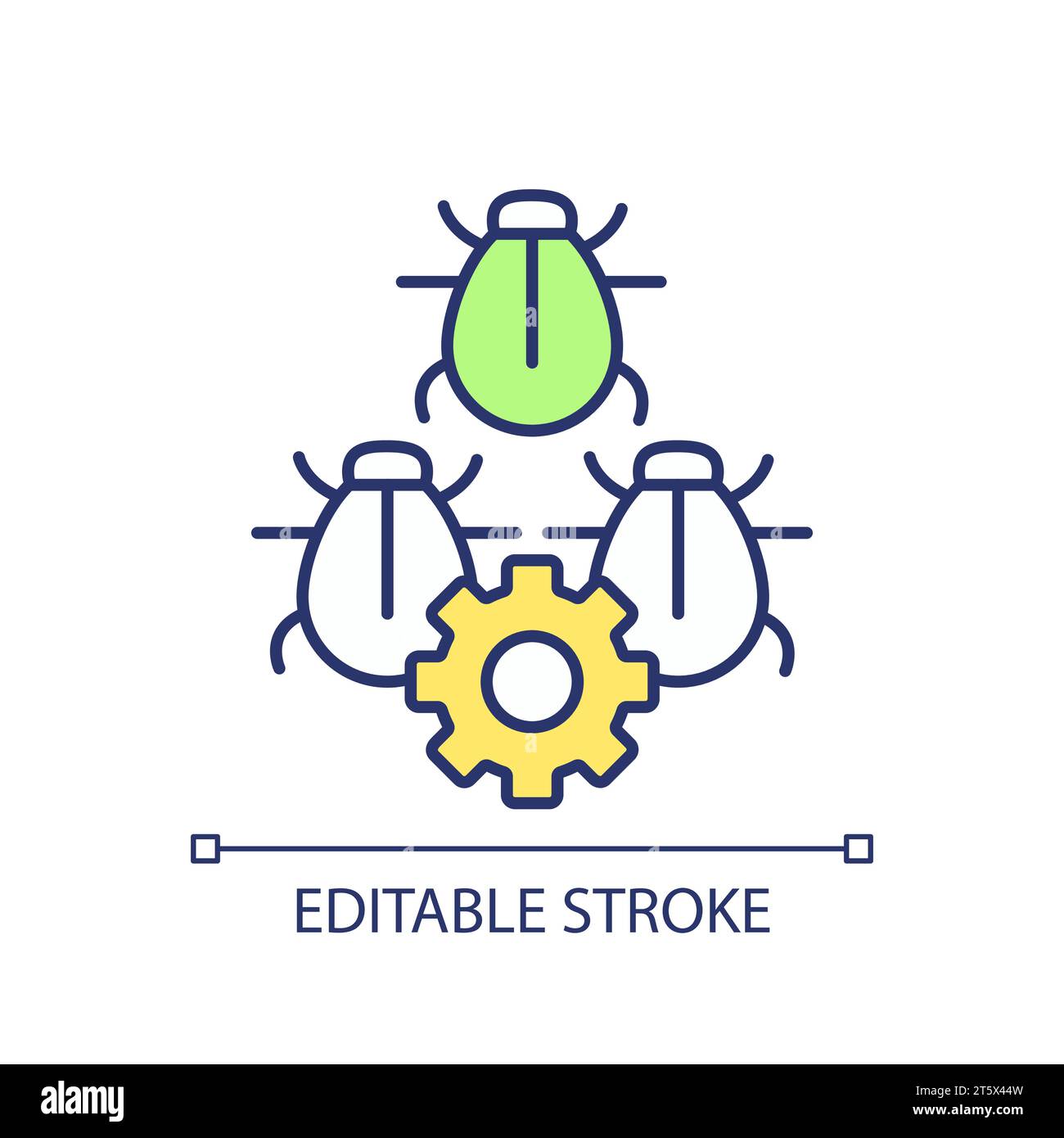 2D simple thin line control icon Stock Vector Image & Art - Alamy