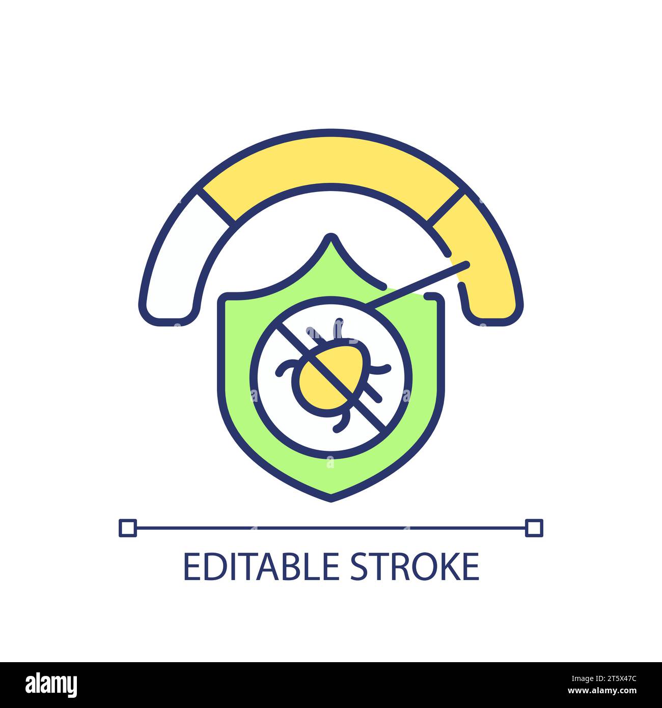 2D simple thin line ecosystem resilience icon Stock Vector Image & Art ...