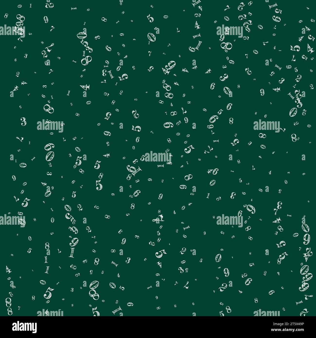 Falling numbers. Math study concept with flying digits. Back to school ...