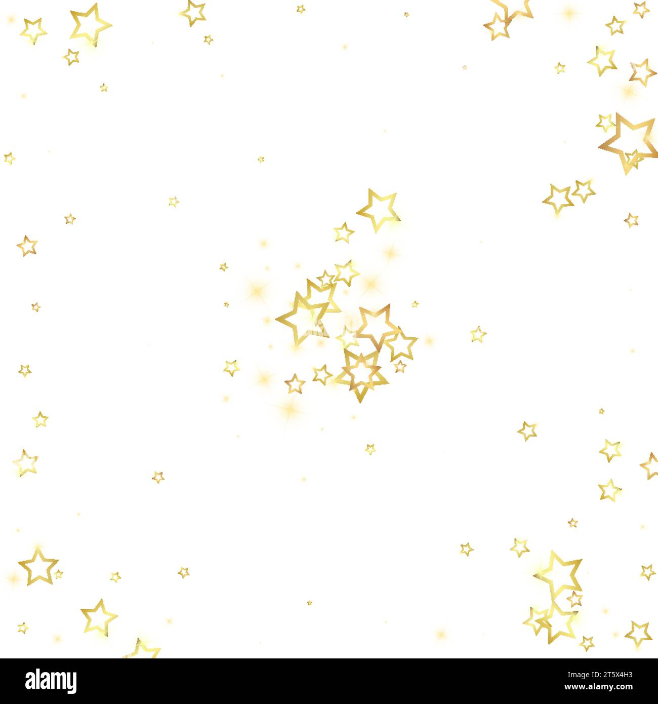 Christmas spirit. Scattered falling stars. Festive christmas confetty ...