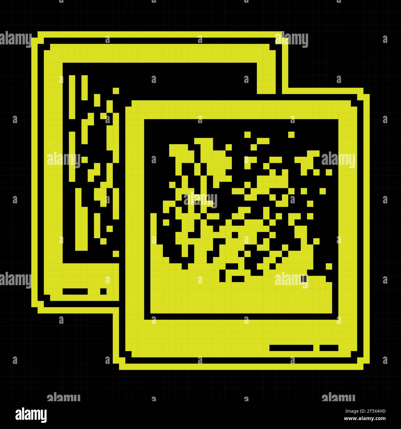 Pixel silhouette icon. Couple of snapshots. Photos of significant ...