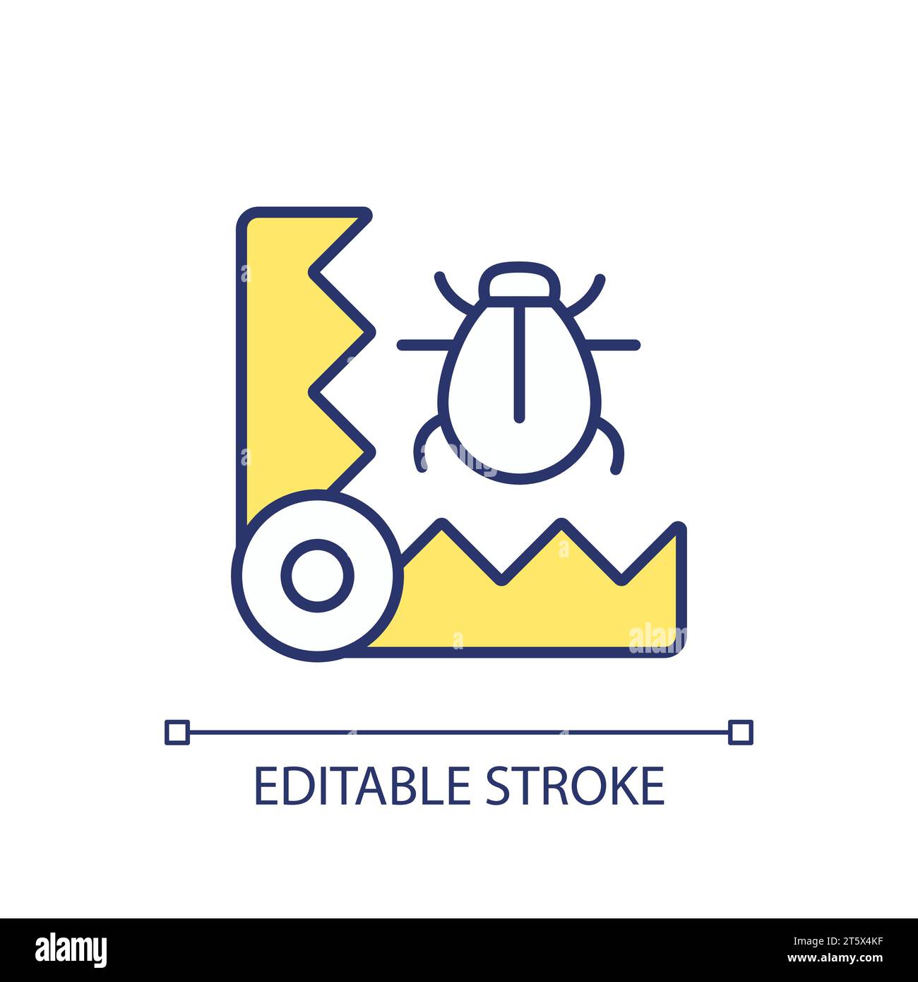 2D simple thin line mechanical control icon Stock Vector Image & Art ...