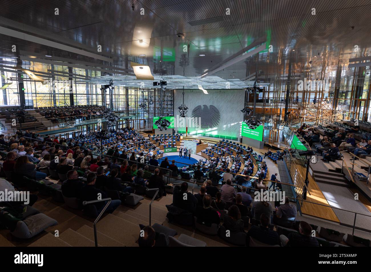 Der 20. Deutscher Betriebsrätetag im Plenarsaal des World Conference ...