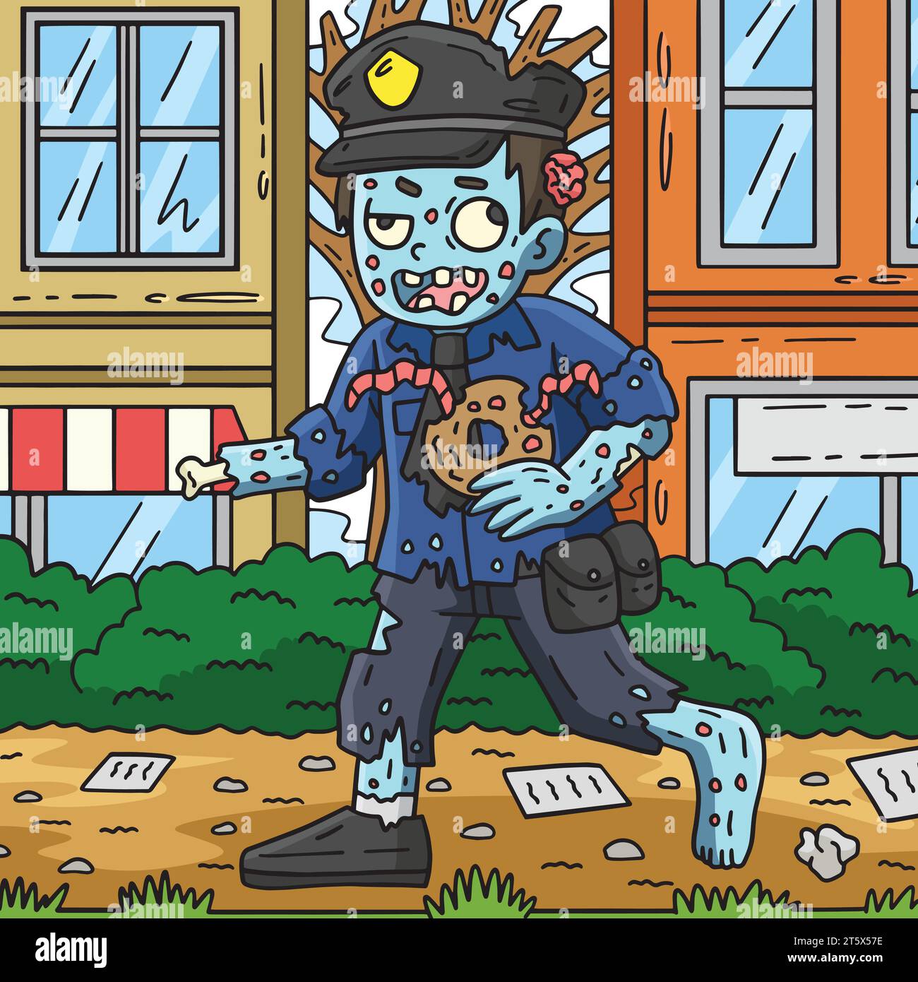 Police cartoon hi-res stock photography and images - Alamy