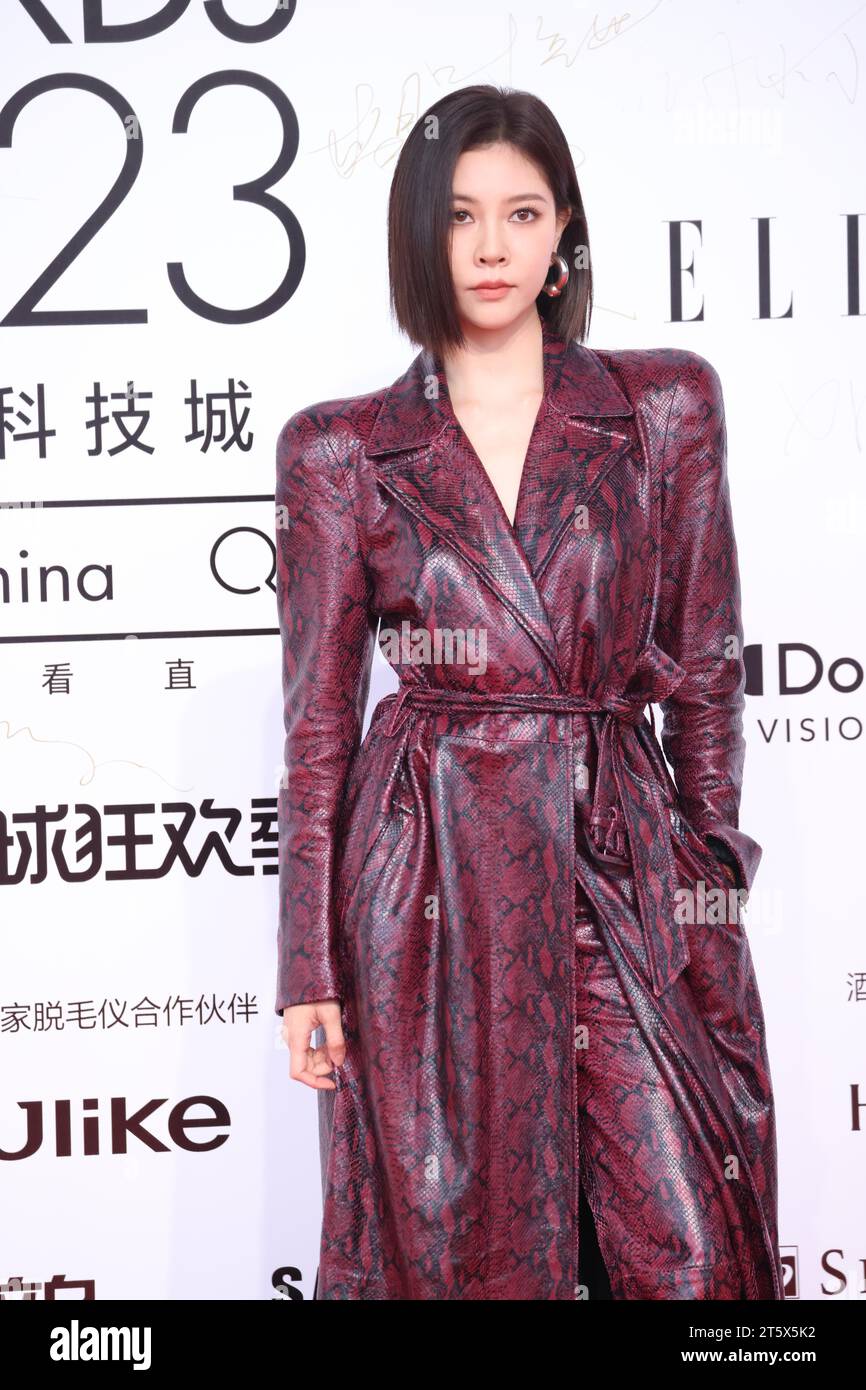 Chinese actress, singer and dancer Song Yanfei attends the 2023 ELLE ...