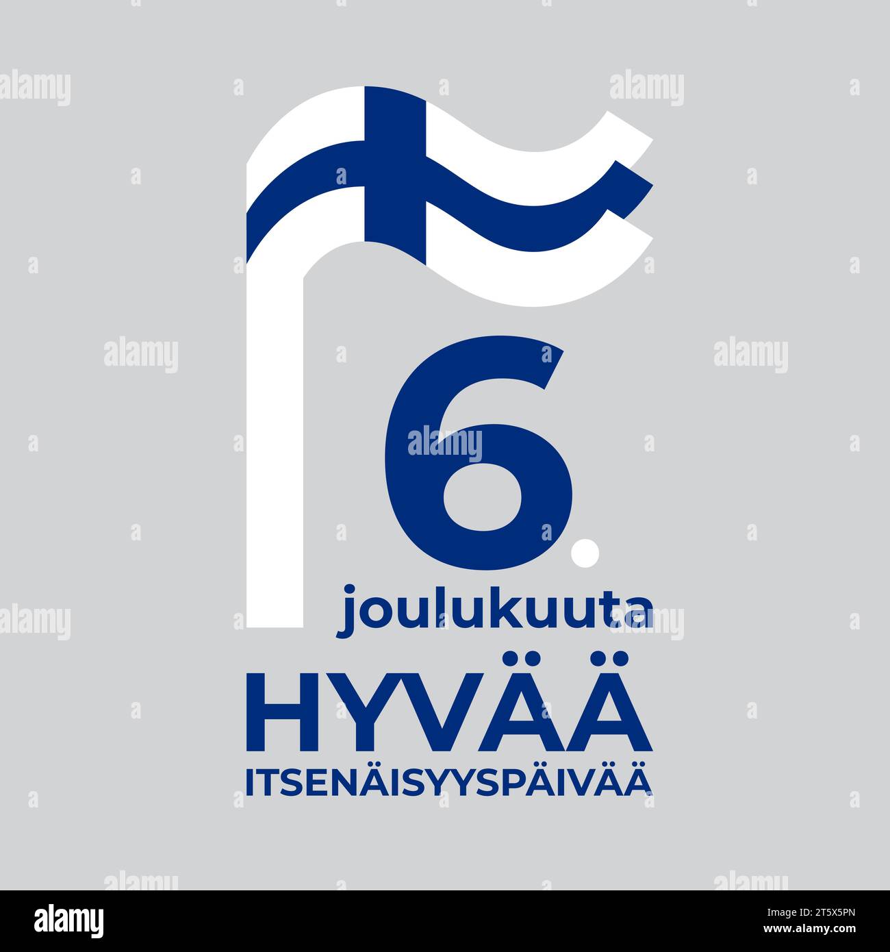 December 6, finland independence day. Vector template. Wavy finnish ...