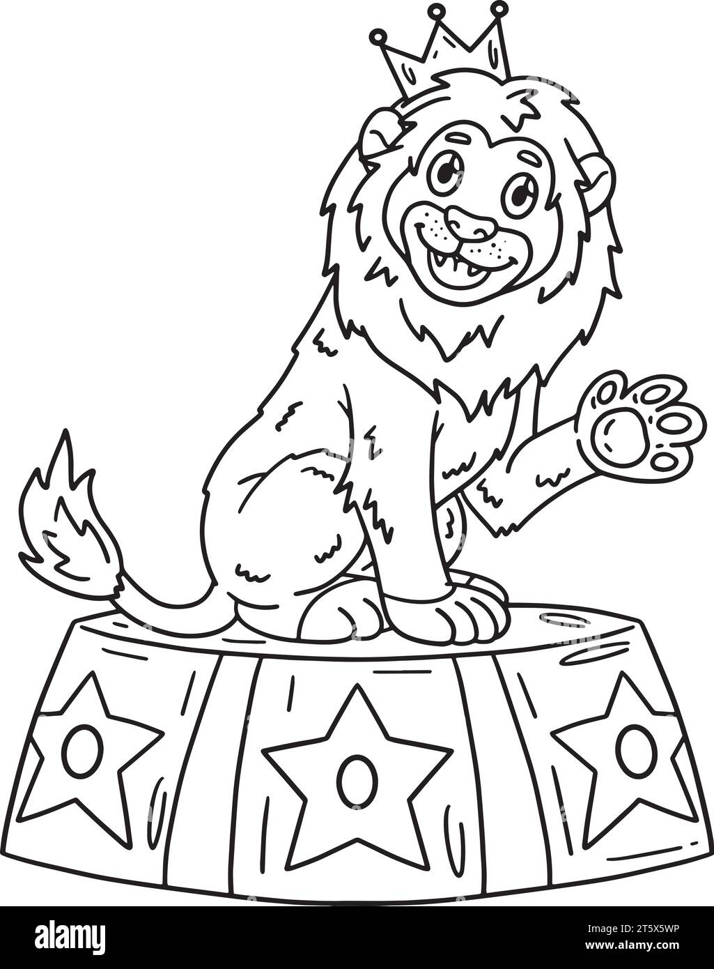 Circus Lion Coloring Page
