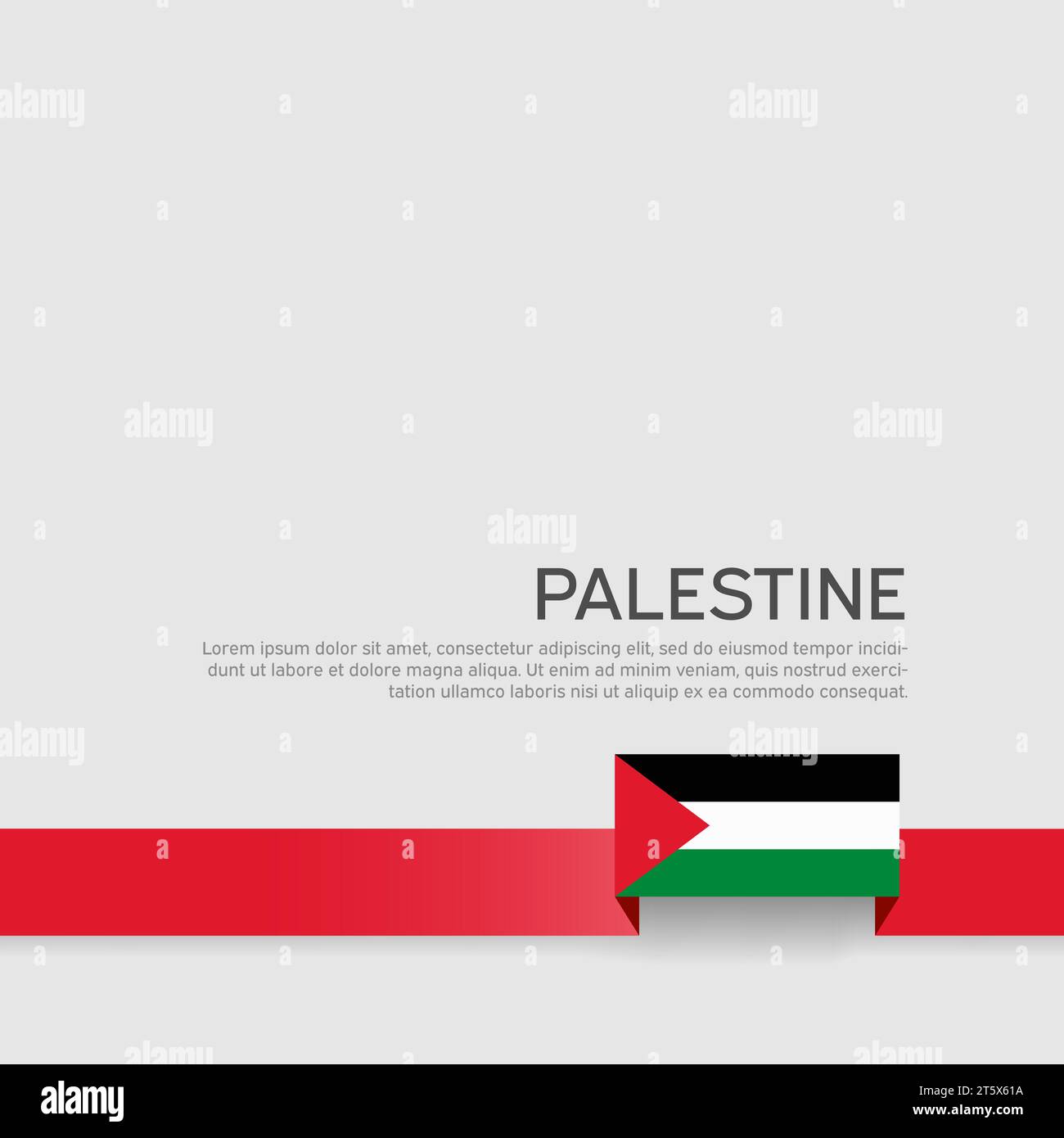 Palestine flag on white background. Palestinian brochure vector design ...