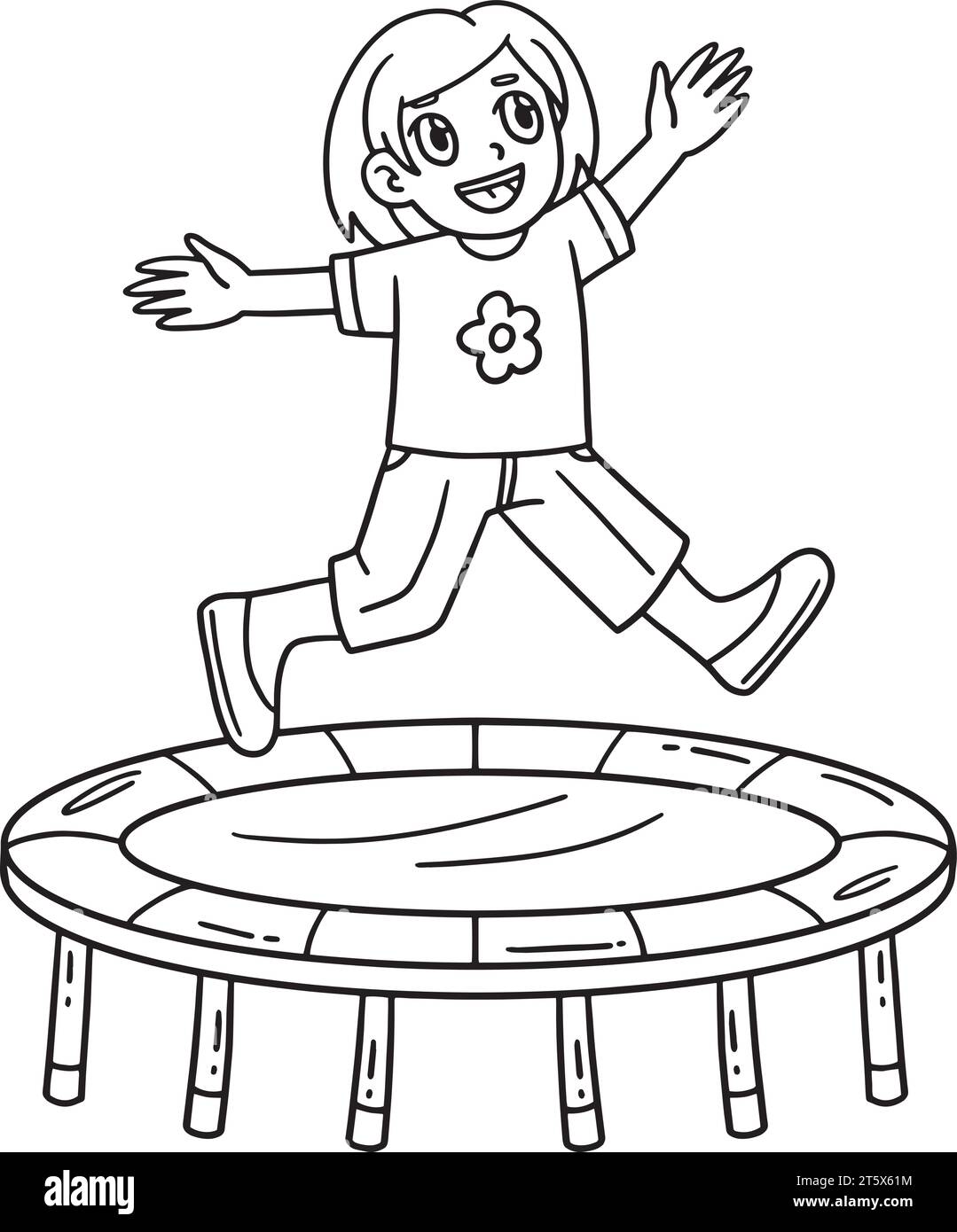 Trampoline Coloring Sheets Coloring Pages
