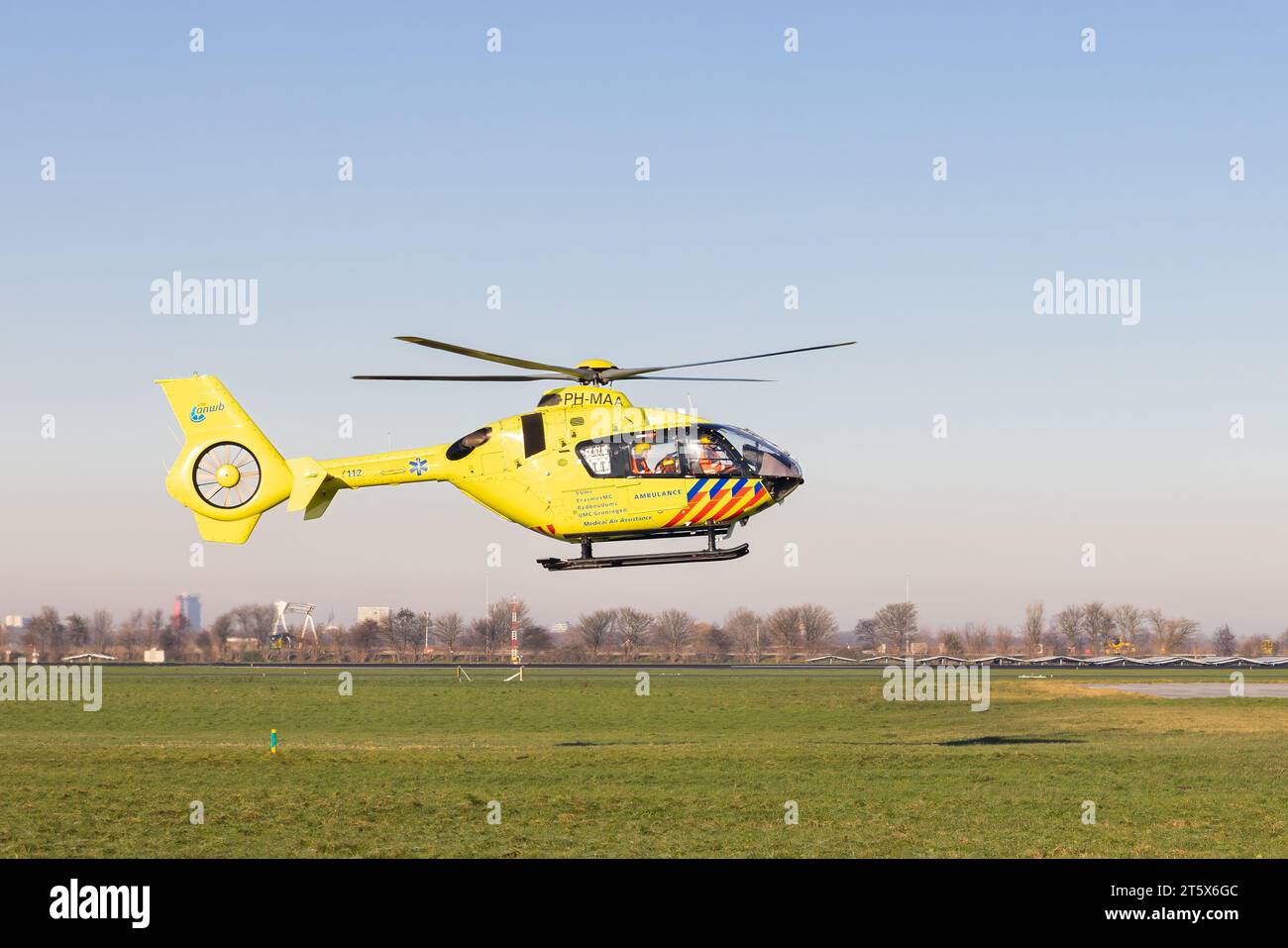 Rotterdam, The Netherlands - December 14, 2022: Dutch trauma helicopter ...
