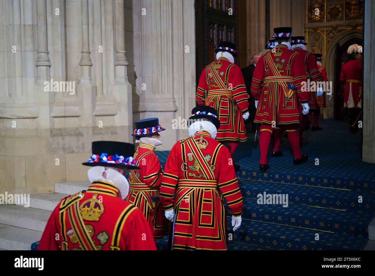 The King's Bodyguard, the Yeomen of the Guard, arrives at the Sovereign ...
