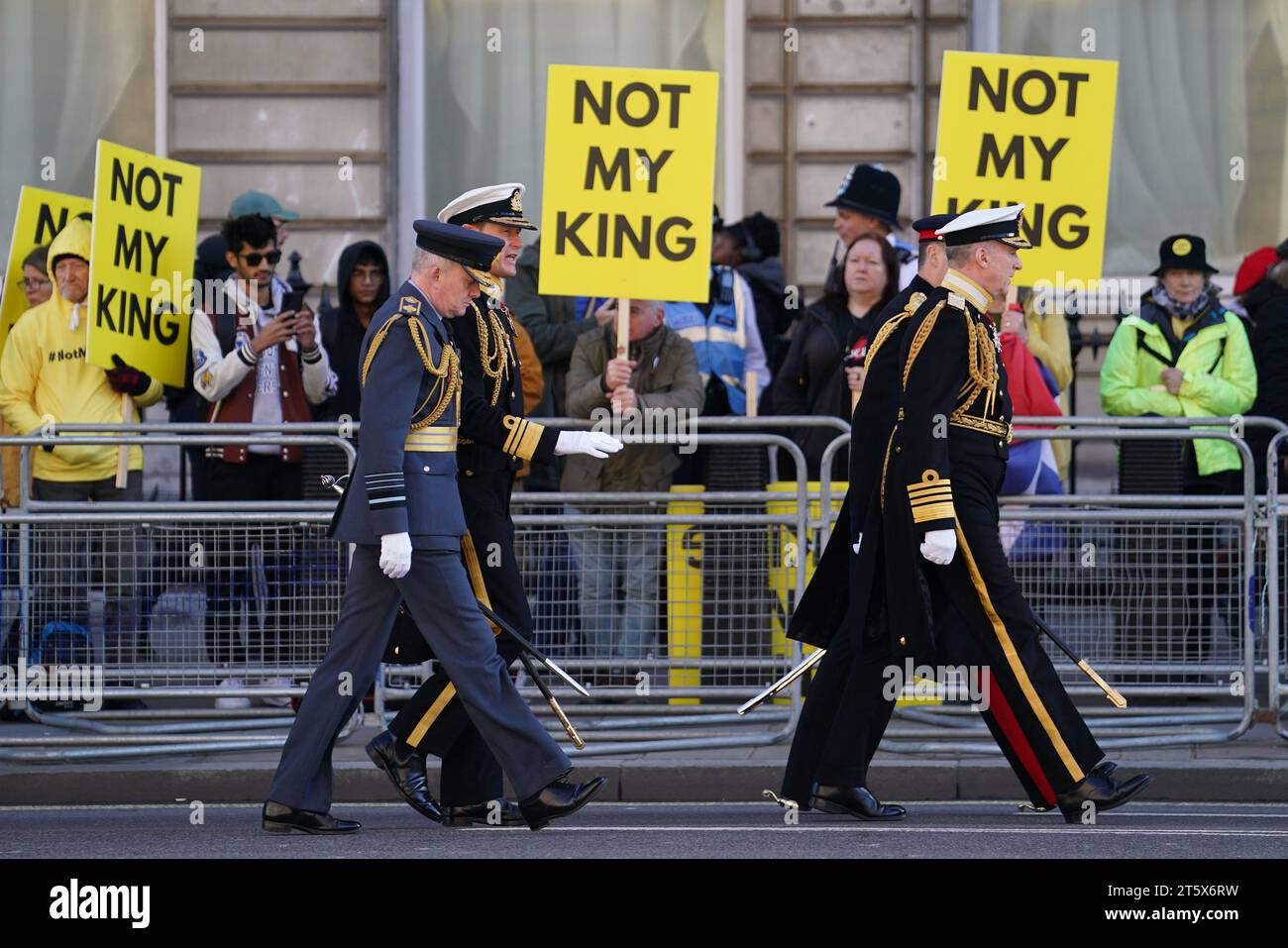Anti-Monarchy pressure group Republic protest outside the Palace of ...