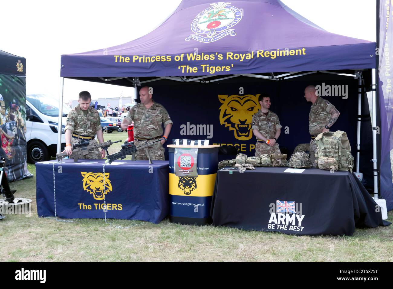 The Princess of Wales Royal Regiment 'TheTigers', Recruitment Stand at ...