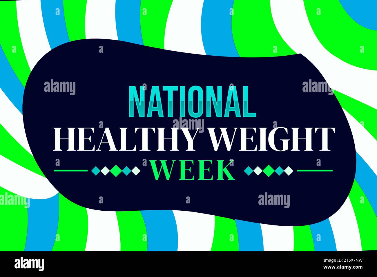 National Healthy Weight Week background with colorful shapes and text ...