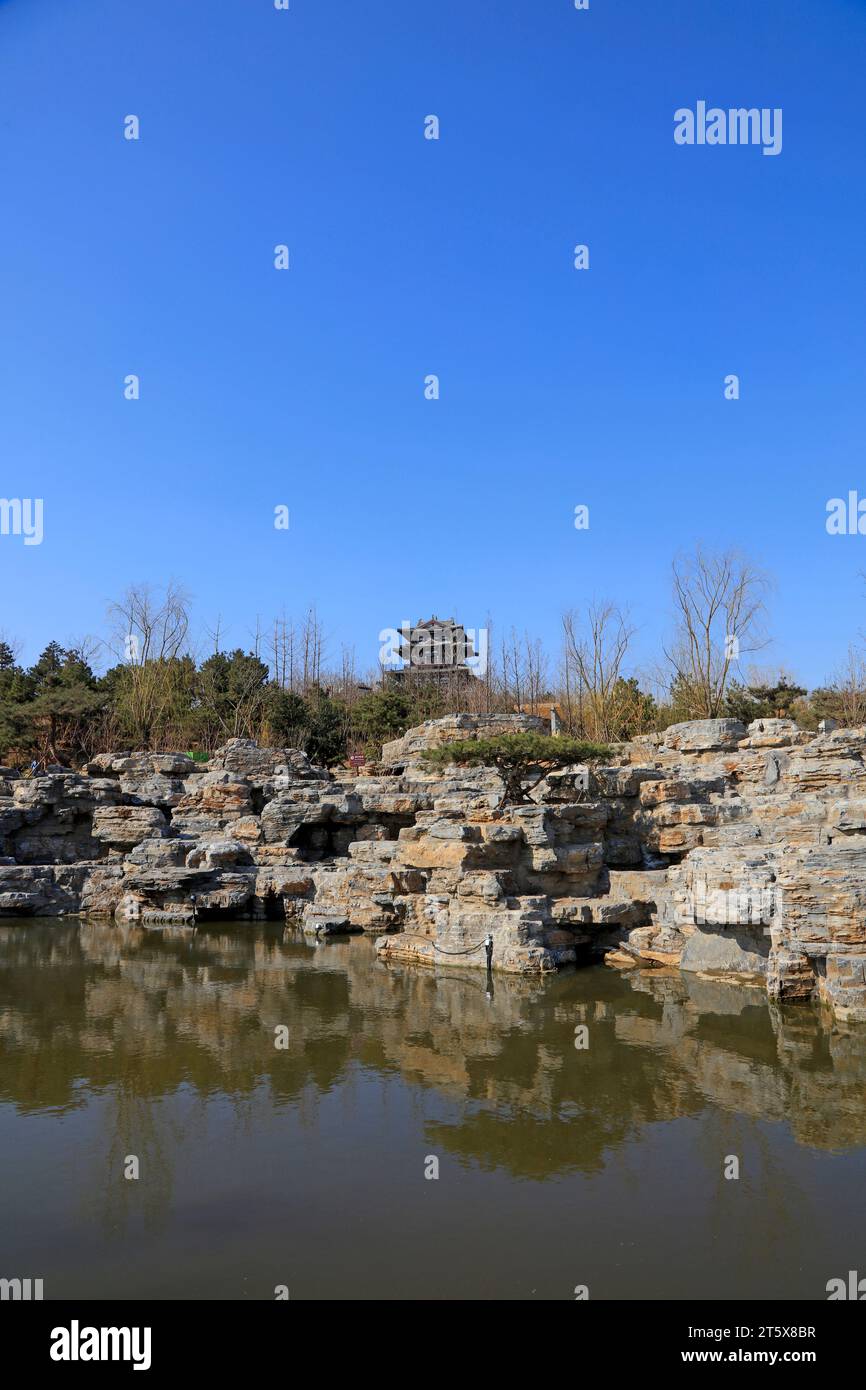 Park building scenery Stock Photo - Alamy