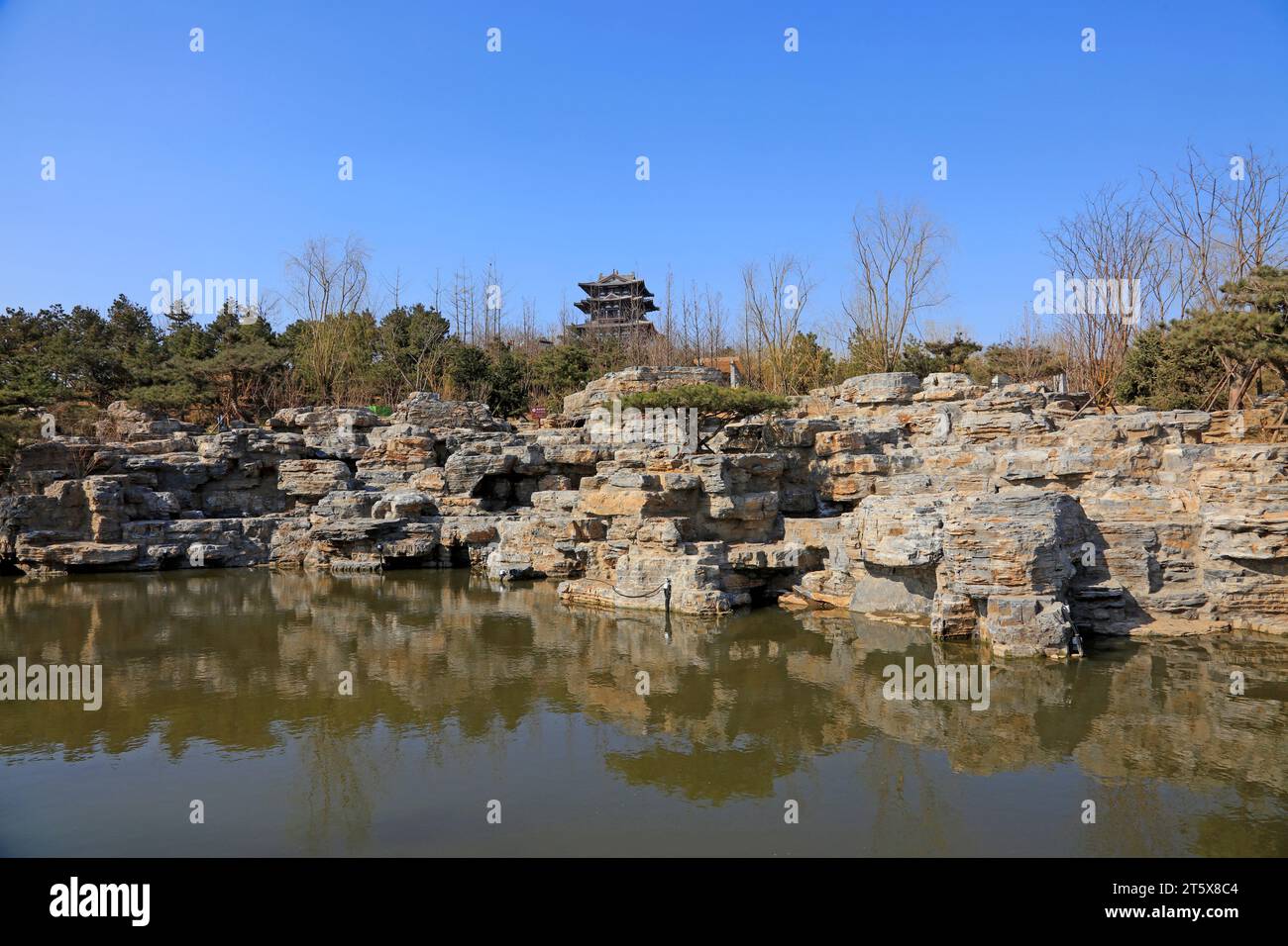 Park building scenery Stock Photo - Alamy