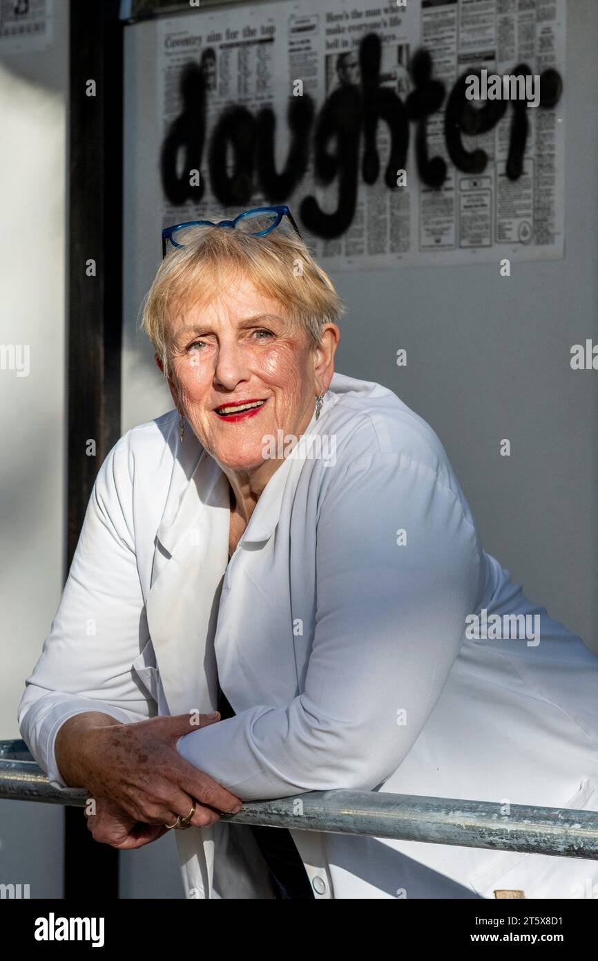 London, UK. 7 November 2023. Artist Bobby Baker at a recreation of her ...