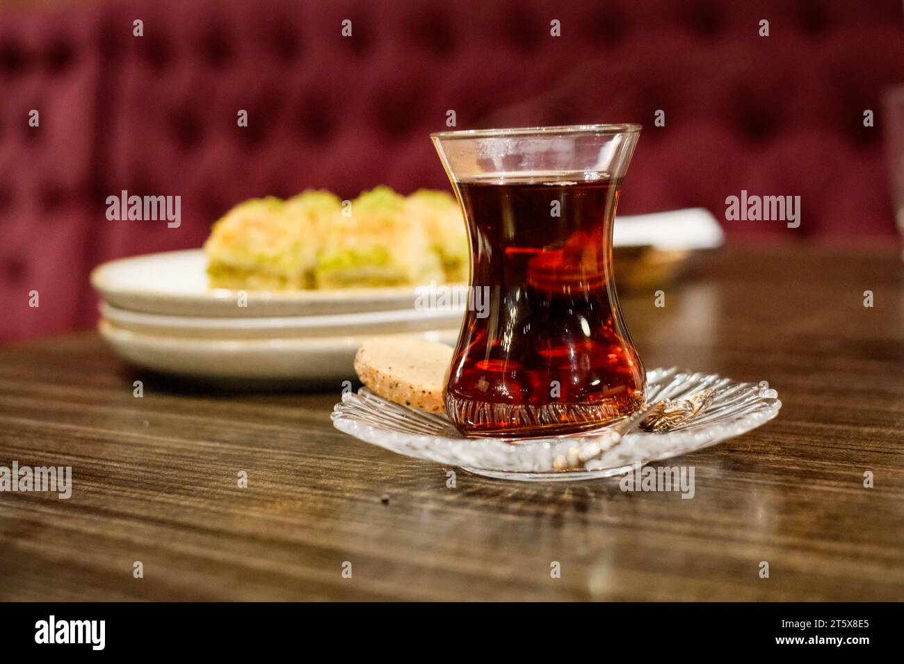 Savor the essence of Turkish hospitality with a steaming cup of tea ...