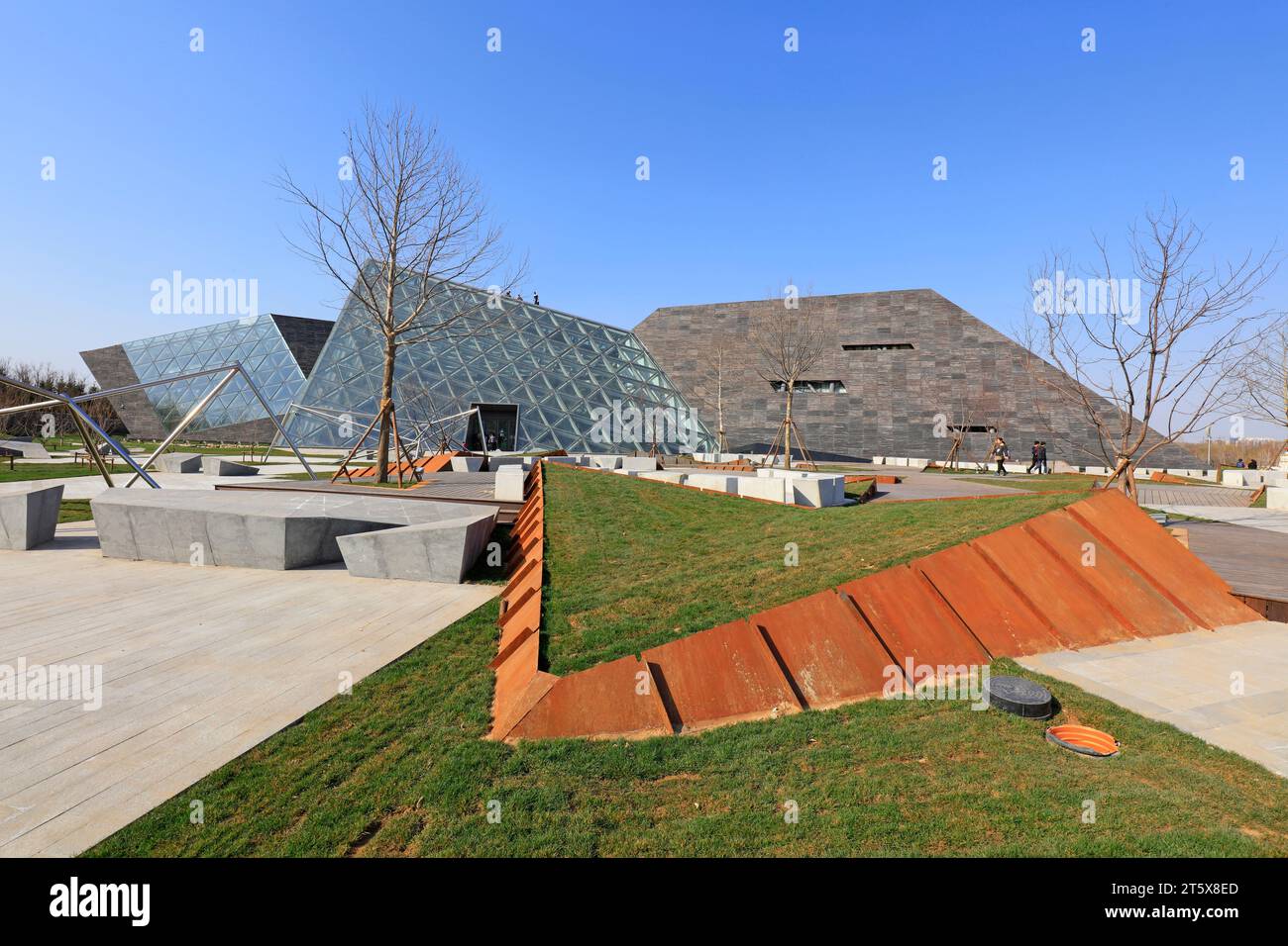Park building scenery Stock Photo - Alamy