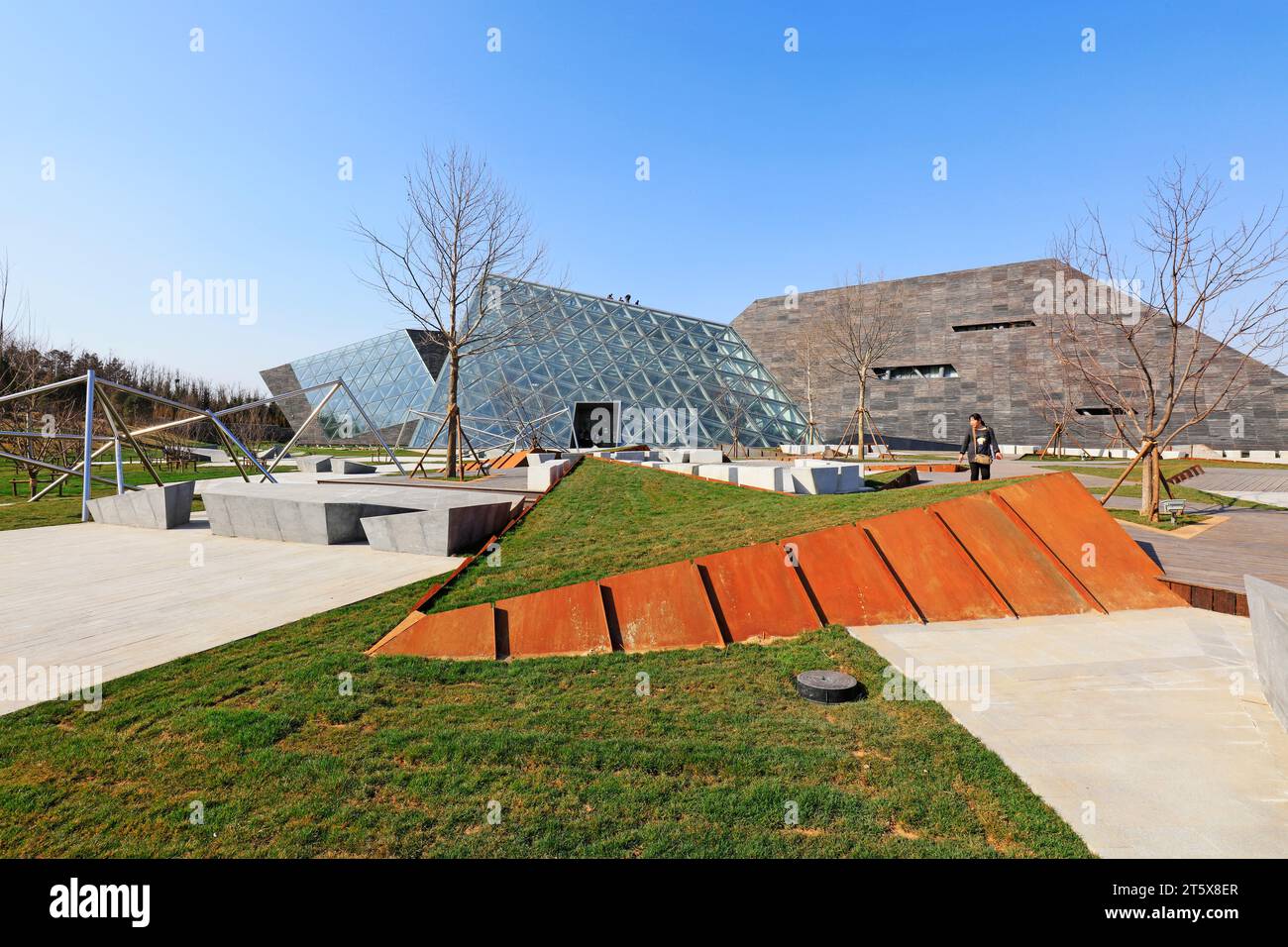 Park building scenery Stock Photo - Alamy