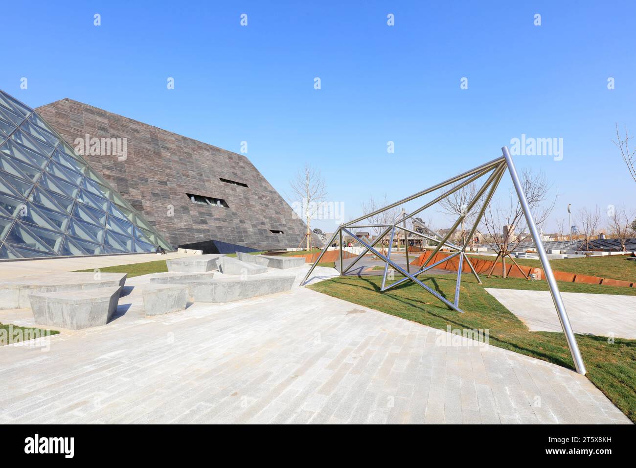 Park building scenery Stock Photo - Alamy