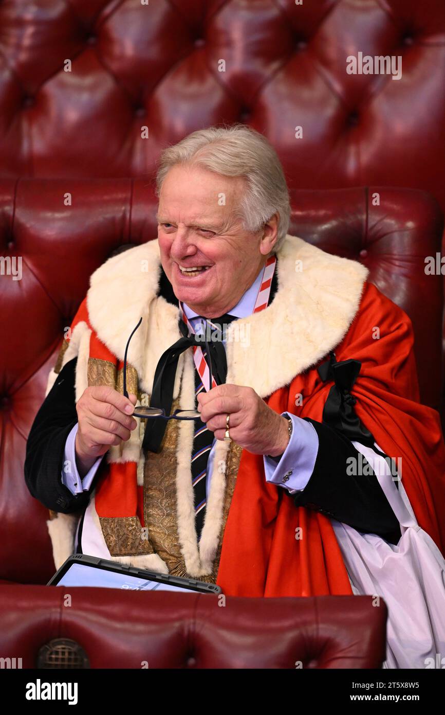 Lord Michael Grade waits for the start of the State Opening of ...
