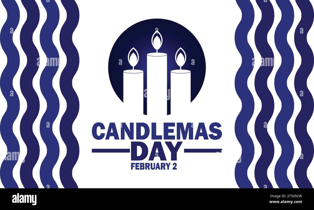 Candlemas Day. February 2. Holiday concept. Template for background ...