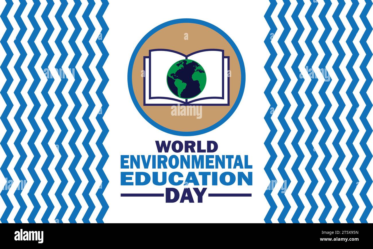 World Environmental Education Day. Learning concept. Template for ...