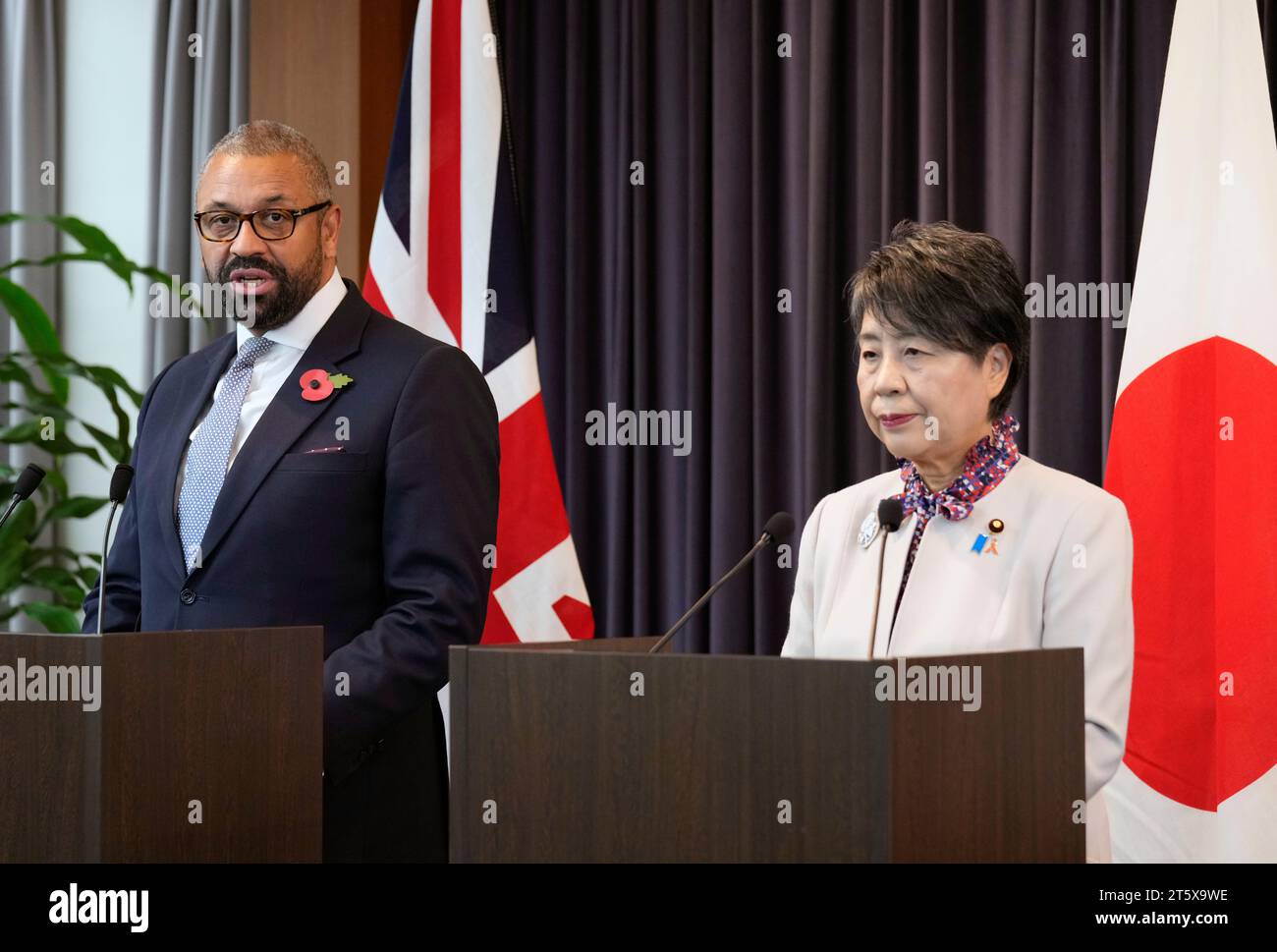 Tokyo, Japan. 7th Nov, 2023. British Foreign Secretary James Cleverly ...