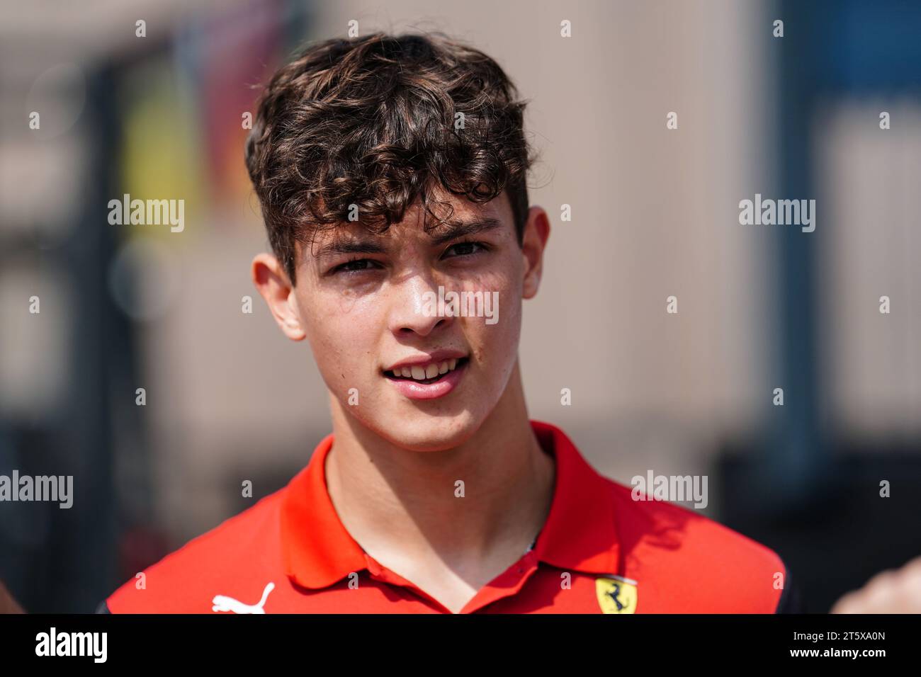 Ferrari Academy driver Oliver Bearman during the preparation day at the ...