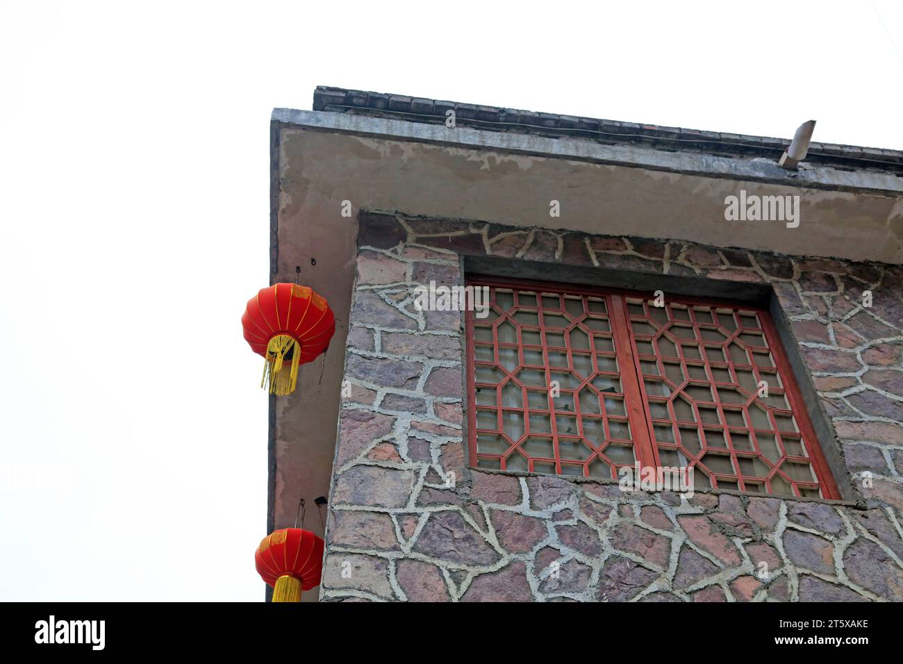 antique building is in a mountain village Stock Photo - Alamy