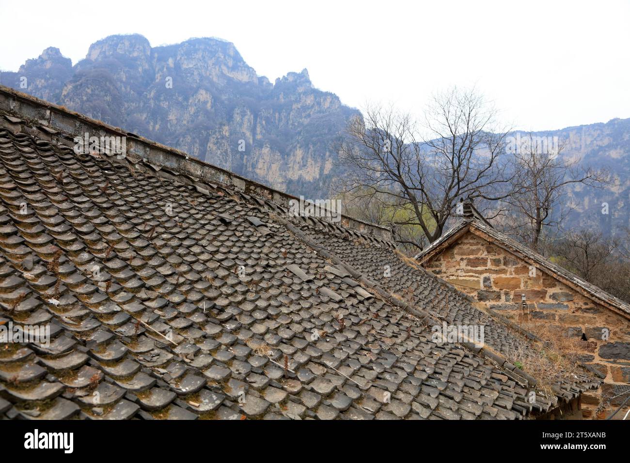 ancient building ridge lies in GuoLiang, China Stock Photo - Alamy
