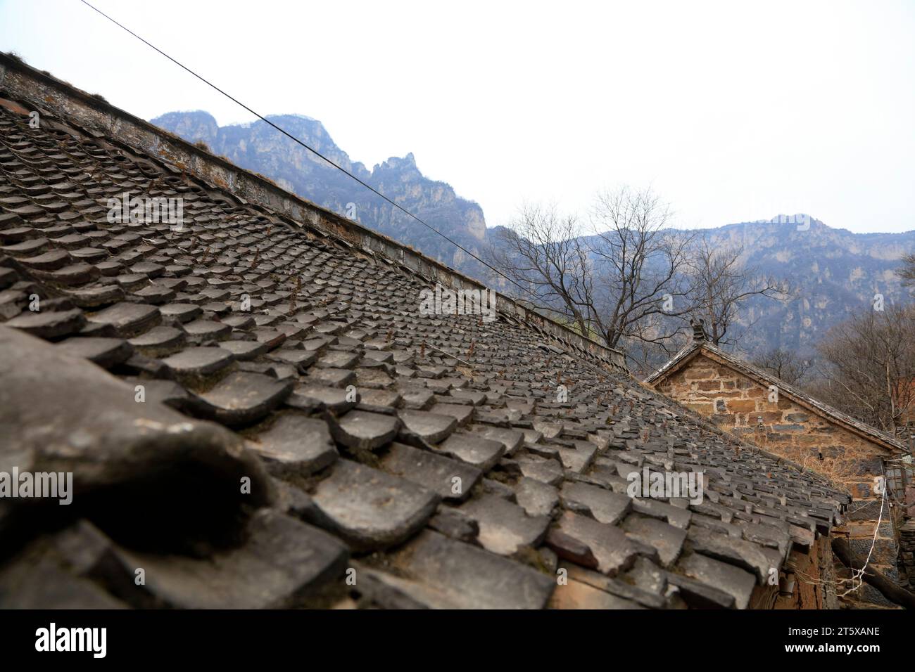 ancient building ridge lies in GuoLiang, China Stock Photo - Alamy