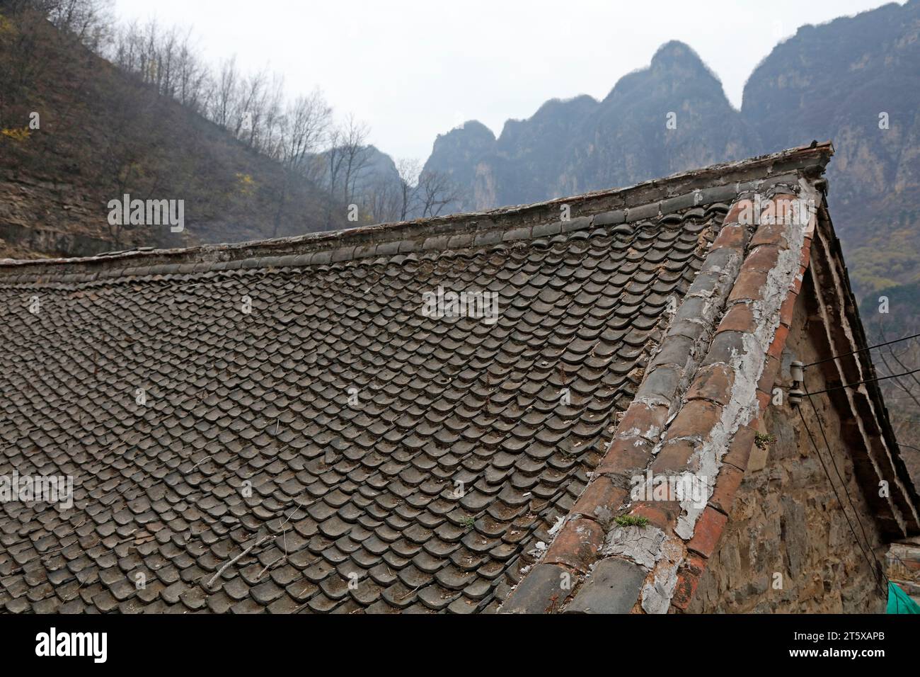 ancient building ridge lies in GuoLiang, China Stock Photo - Alamy