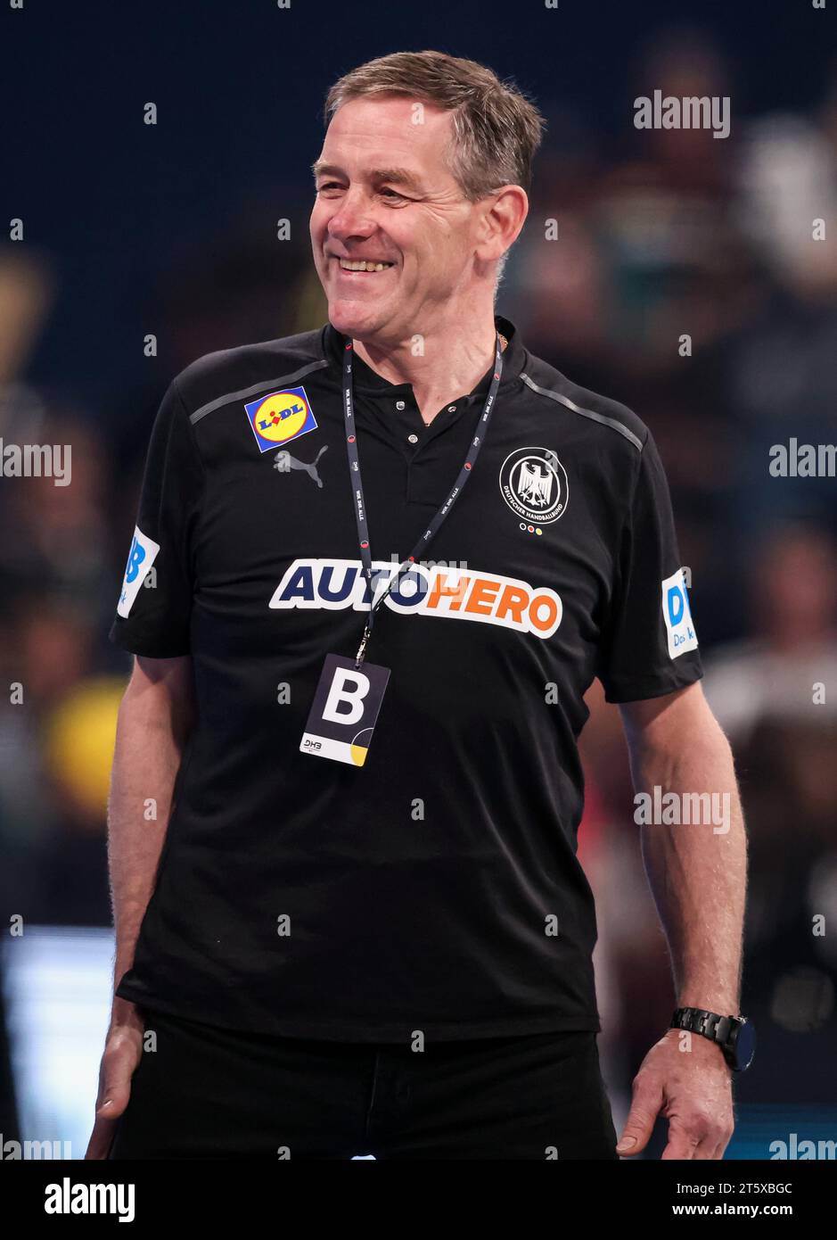 Trainer Alfred Gislason of Germany Handball LŠnderspiel in der Olympia ...