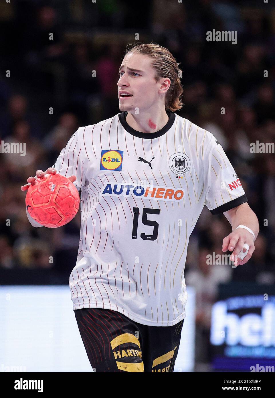Juri Knorr of Germany Handball LŠnderspiel in der Olympia Halle MŸnchen ...
