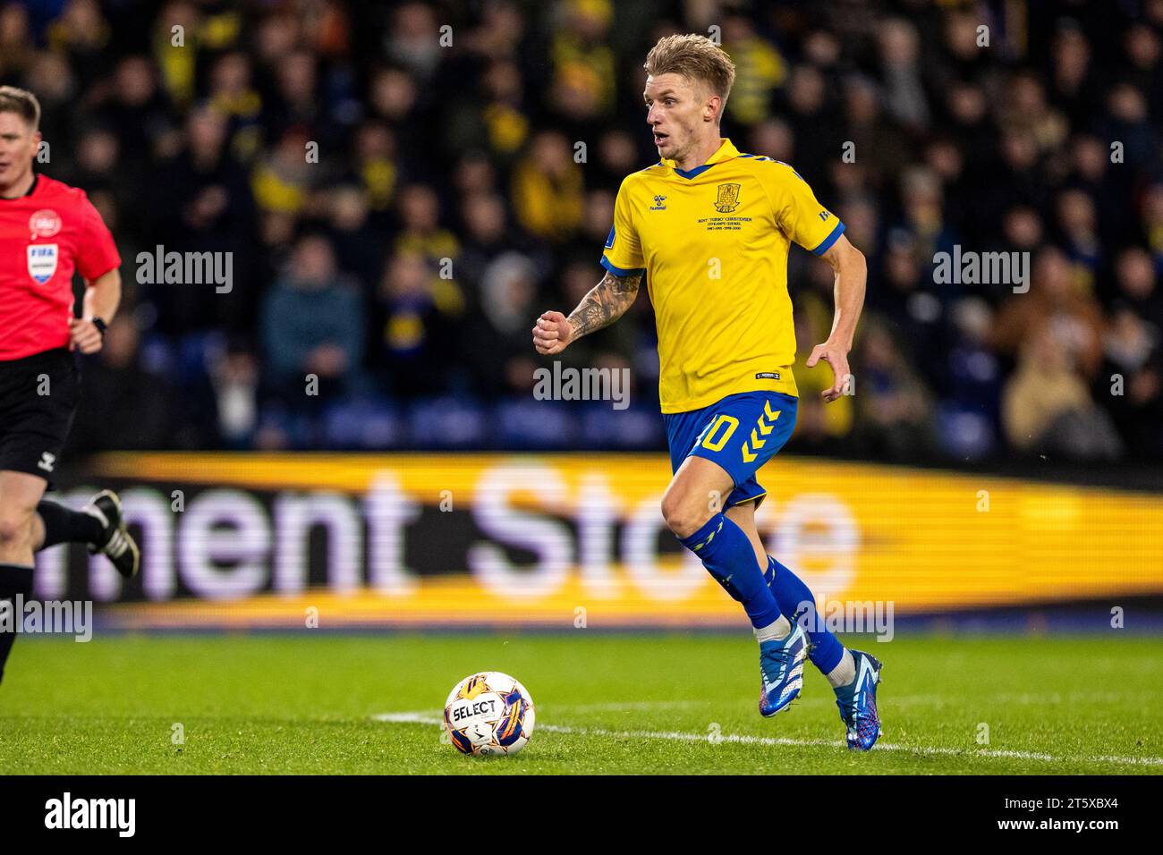 Brondby, Denmark. 06th Nov, 2023. Daniel Wass (10) of Broendby IF seen ...