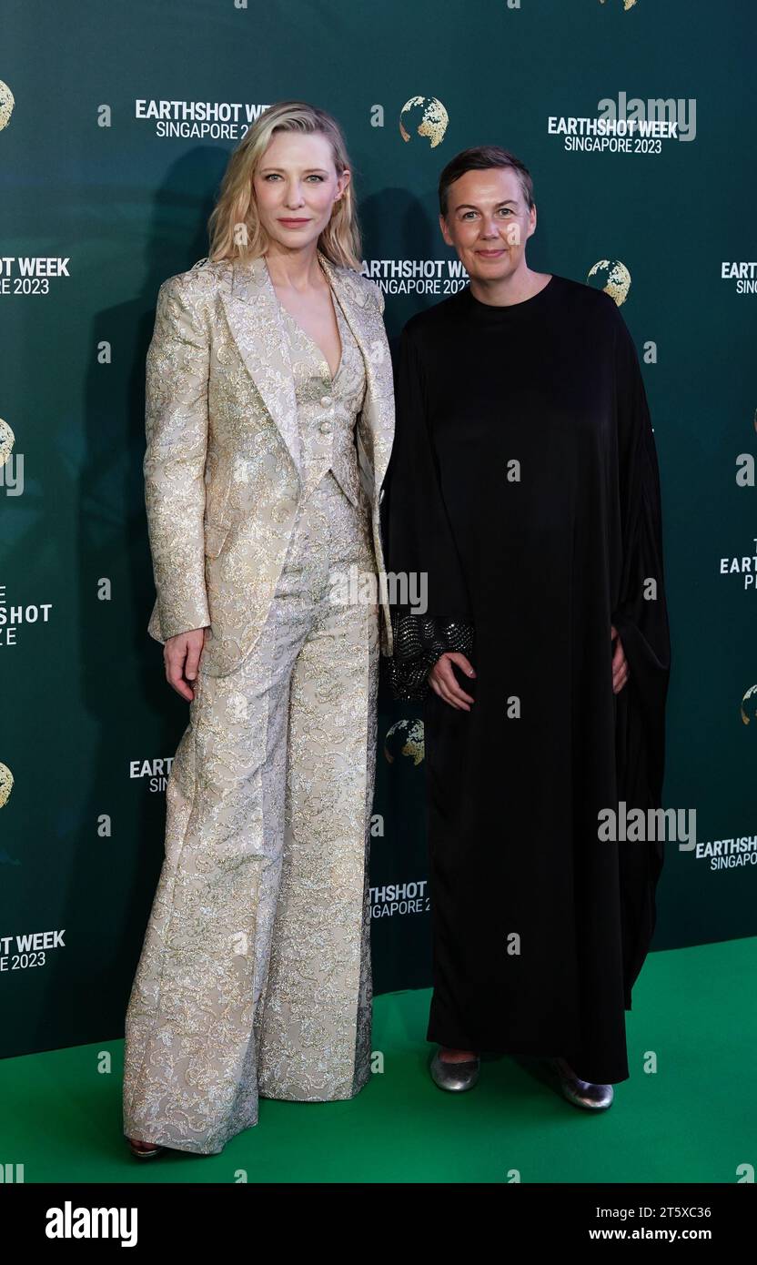 Cate Blanchett (left) and Hannah Jones, chief executive of the ...