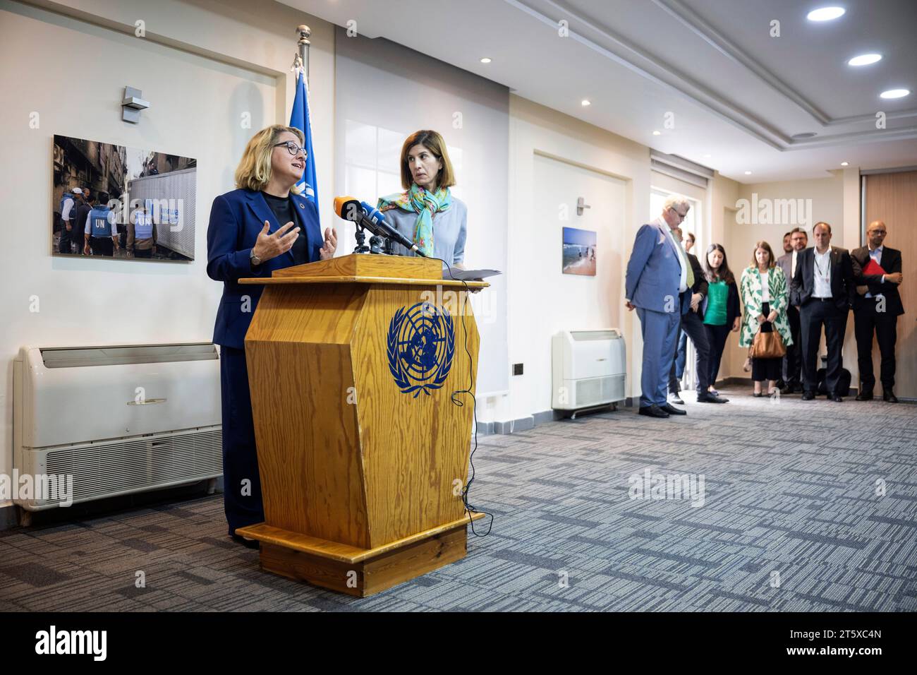 Amman, Jordan. 07th Nov, 2023. Svenja Schulze (SPD), Federal Minister ...
