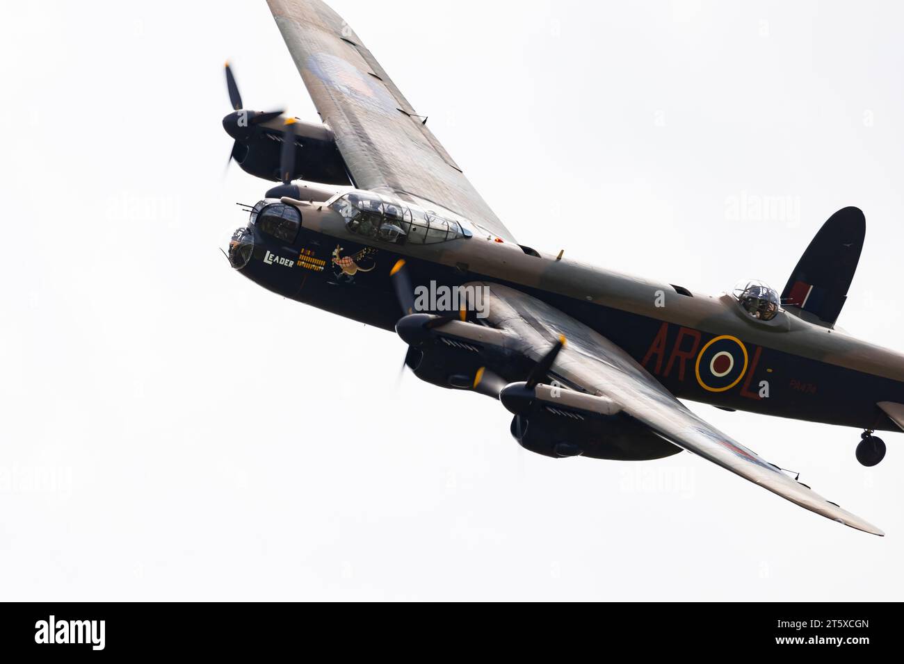 Royal Air Force Battle of Britain Flight Avro Lancaster, PA474 close up ...