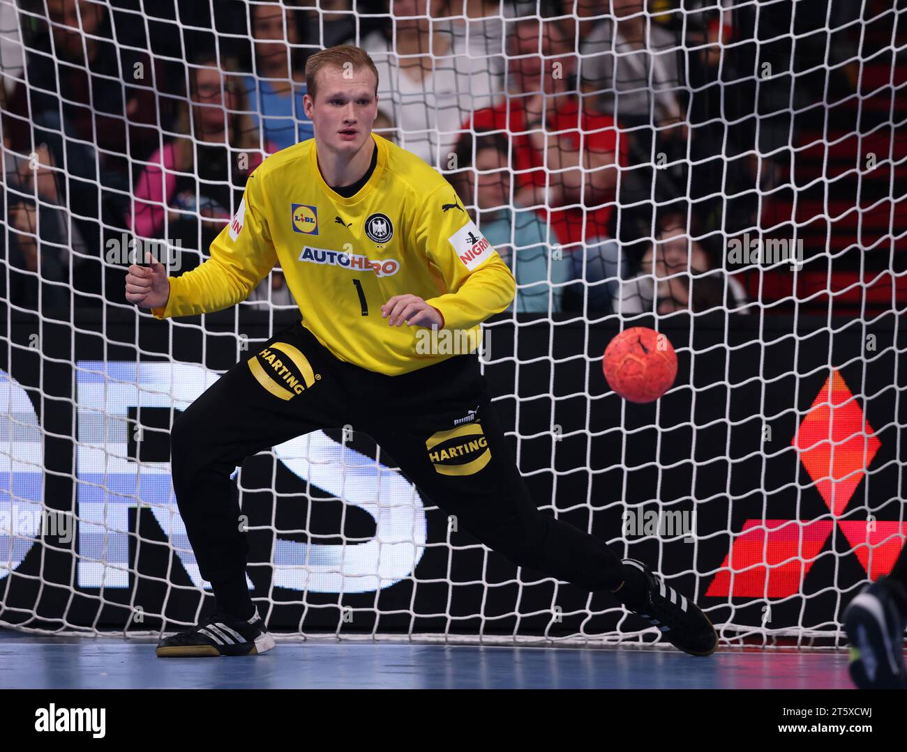 David SpŠth of Germany Handball LŠnderspiel in der Olympia Halle ...