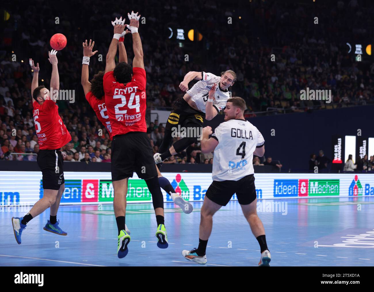 Juri Knorr of Germany Handball LŠnderspiel in der Olympia Halle MŸnchen ...