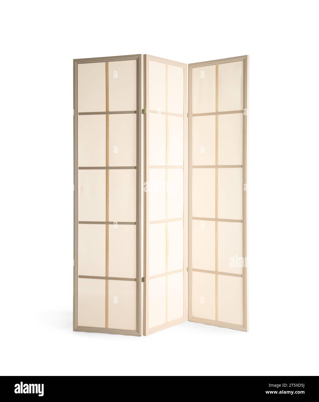 Folding screen on white Cut Out Stock Images & Pictures - Alamy