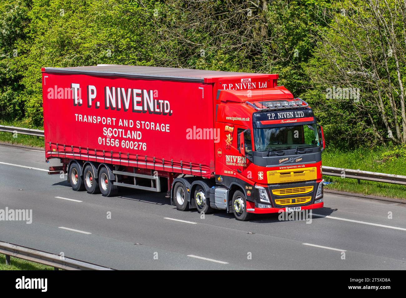 T.P. Niven Ltd; Haulage delivery trucks, named Galloway Falcon lorry, transportation, truck ...
