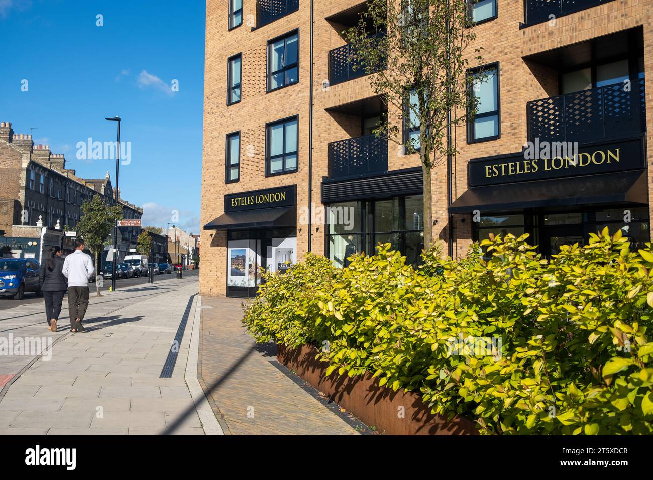HANWELL, LONDON- NOVEMBER 6, 2023: Hanwell Square residential and ...