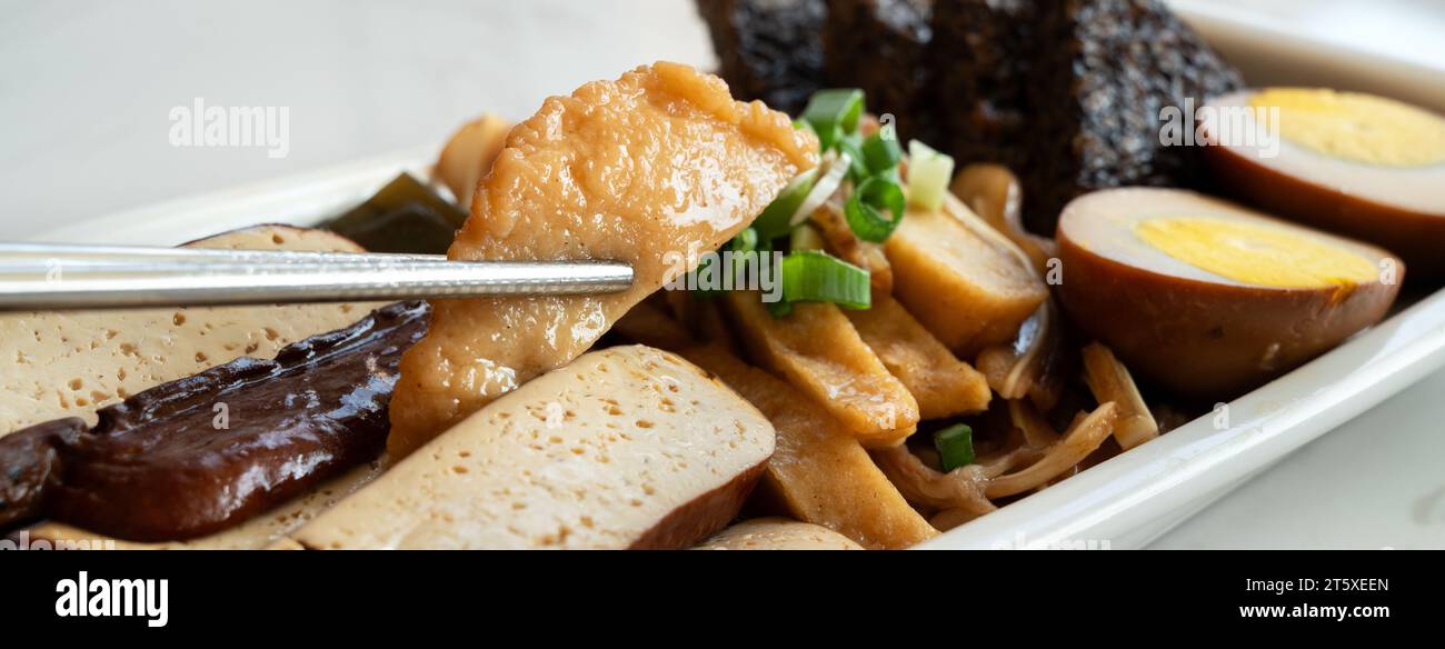 Delicious Taiwanese traditional mixed lu wei, lou mei, braised dishes ...